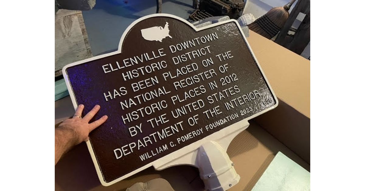 Ellenville Gets Historic Signpost