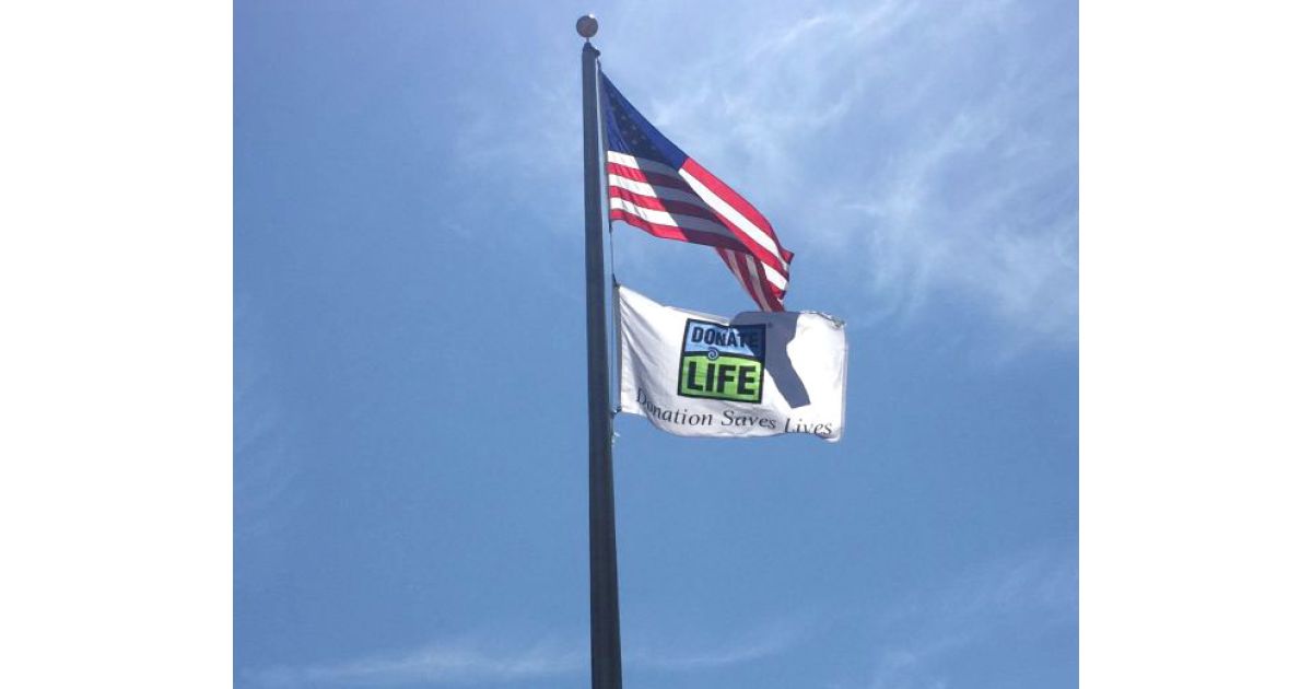 Ulster DMV Raises Donate Life Flag for Awareness