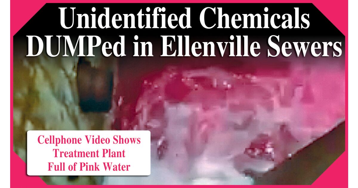 Pink Chemicals Dumped in Ellenville Sewer System